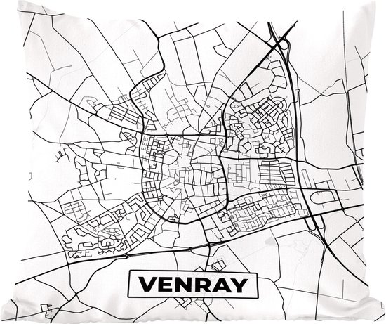 Kaart - Venray - Zwart - Wit | bol.com