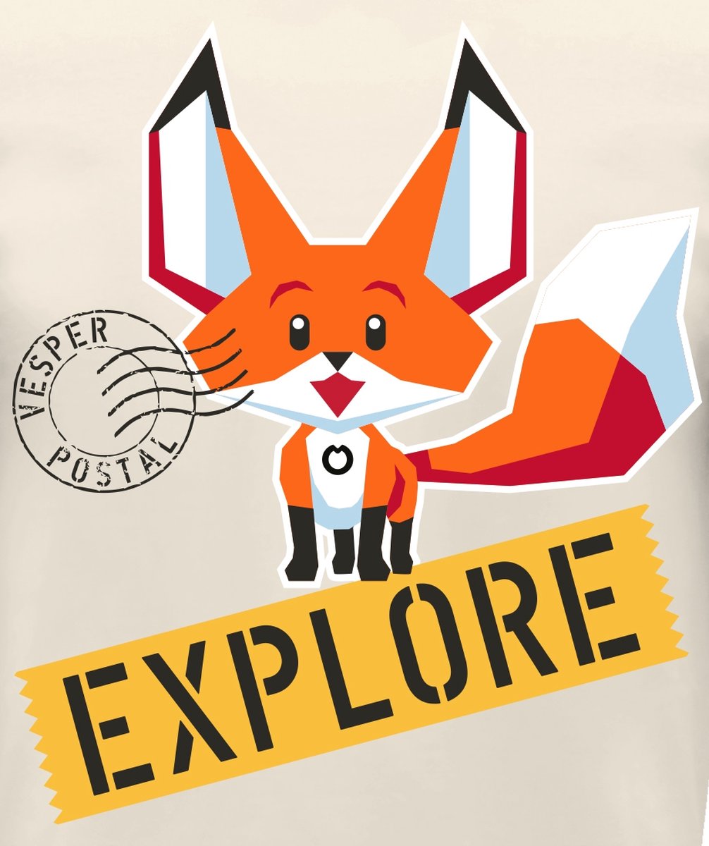 Fox Originals Vesper Explore T-shirt Jongens & Meisjes Katoen Off white ...