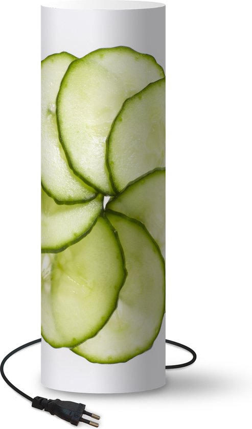 Lampe Concombre - Tranches de concombre en cercle - 70 cm de haut - Ø22 cm - Lampe LED... | bol.com
