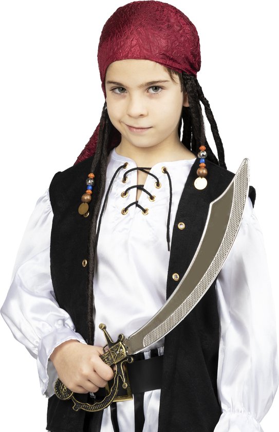 FUNIDELIA Piraten hartsvanger voor vrouwen en mannen - Grijs / Zilver | bol