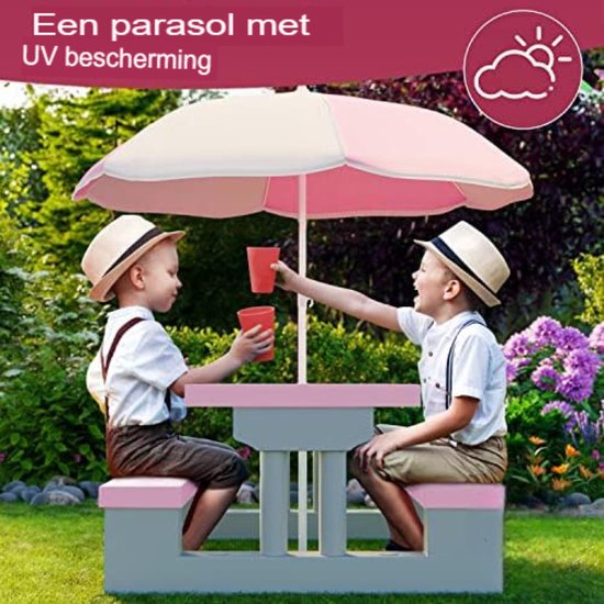 Gratyfied - Tuinset kinderen - Picknicktafel kinderen - Tuinstoel ...