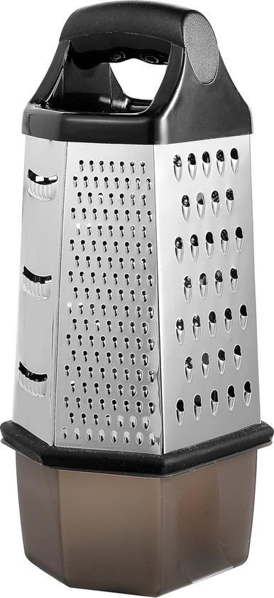 Kaasrasp, roestvrij stalen rasp voor groenten, keuken 6-zijdige rasp ...