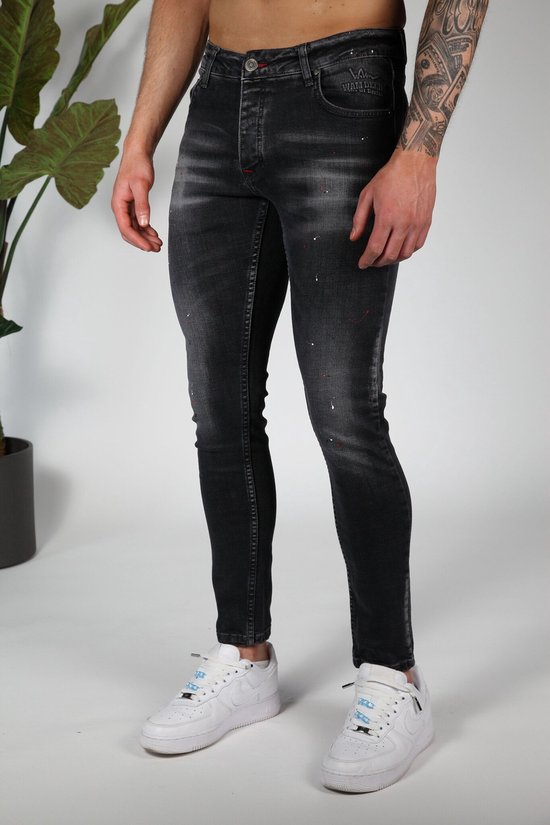 Skinny Jeans Splash Grey | bol