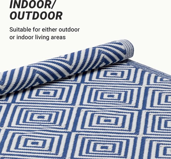 Outdoor tapijt, 120 x 180 cm groot, terrastapijt, balkontapijt ...