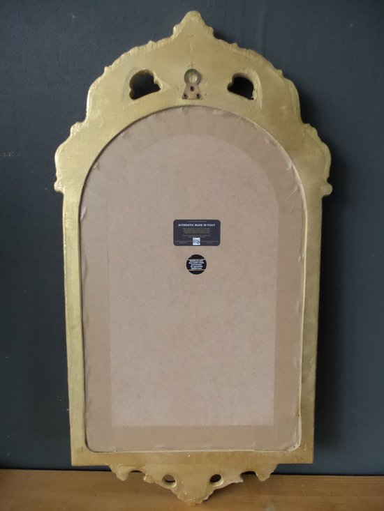 Spiegel Ambra Goud met kuif Buitenmaat 52x95cm - Luxe wandspiegel ...