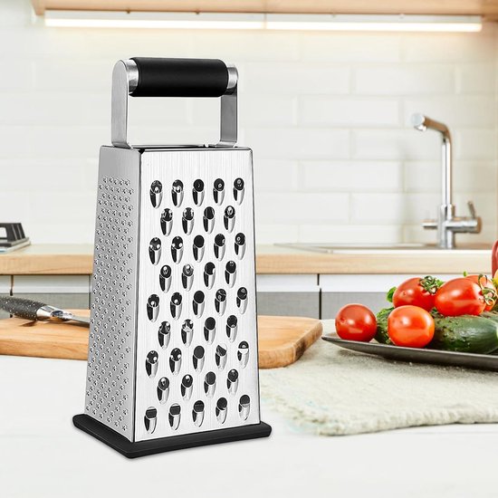 Kaasrasp, rasp, roestvrijstalen groentesnijder, 4-zijdige rasp voor ...