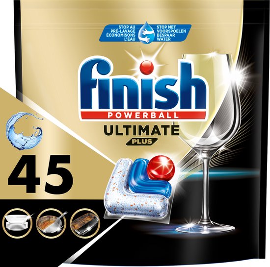 Finish Ultimate Plus All in One Vaatwastabletten - 45 Capsules ...
