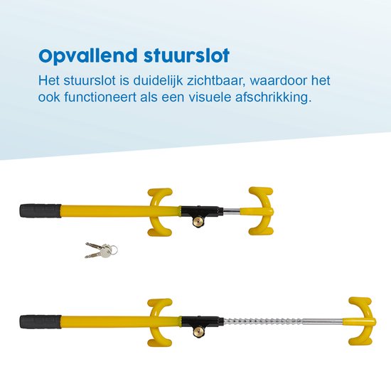 ProPlus Stuurslot - Airbagslot - Stuurslot - Stuurvergrendeling ...