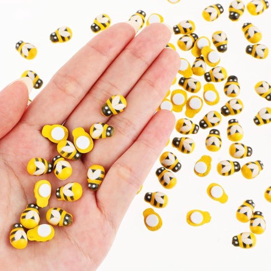 100 mini hars dieren zelfklevende hommels - decoratie ambachten bijen ...