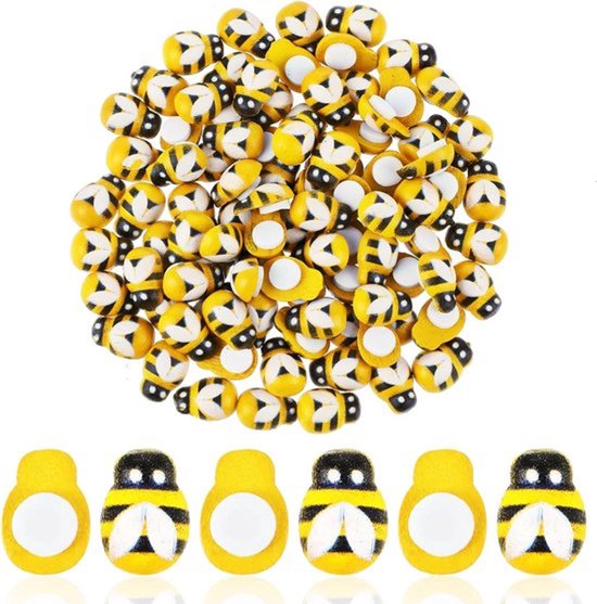 100 mini hars dieren zelfklevende hommels - decoratie ambachten bijen ...
