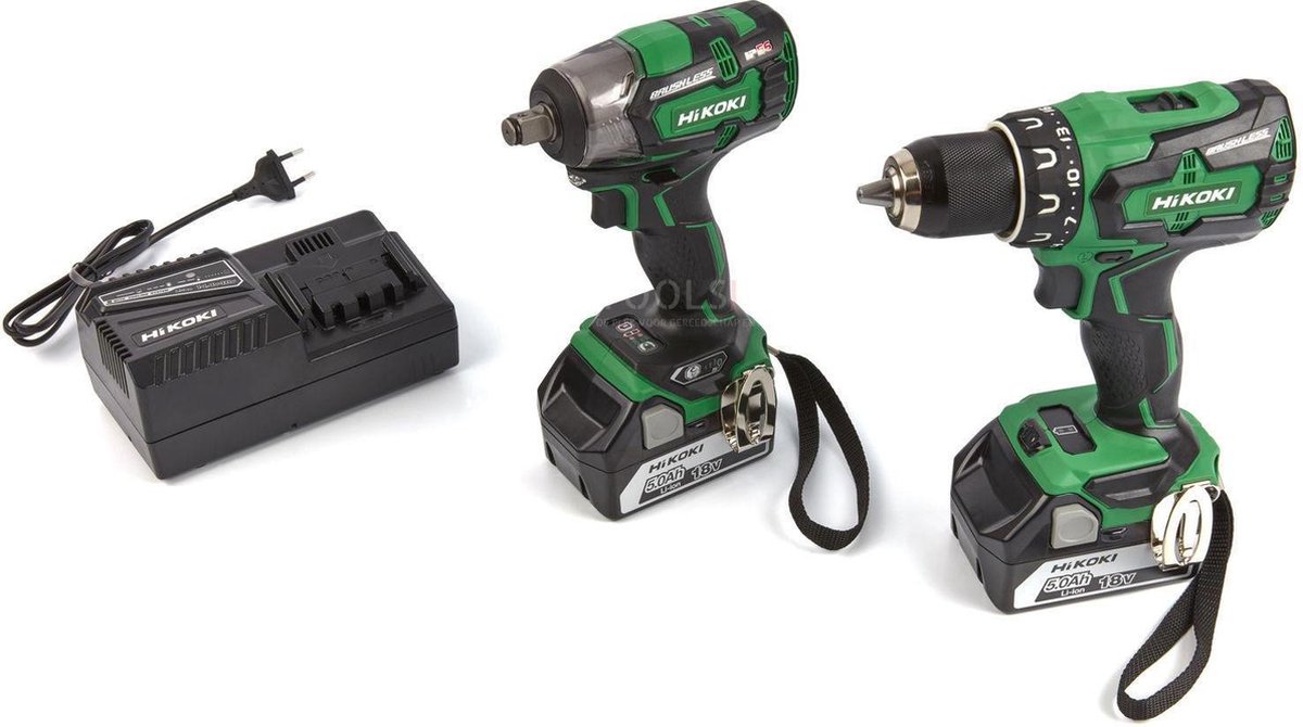 HiKOKI KC18DPLWDZ DS18DE + WR18DBDL2 18V Li-Ion Accu combiset (2x 5,0Ah) in HSC -... | bol