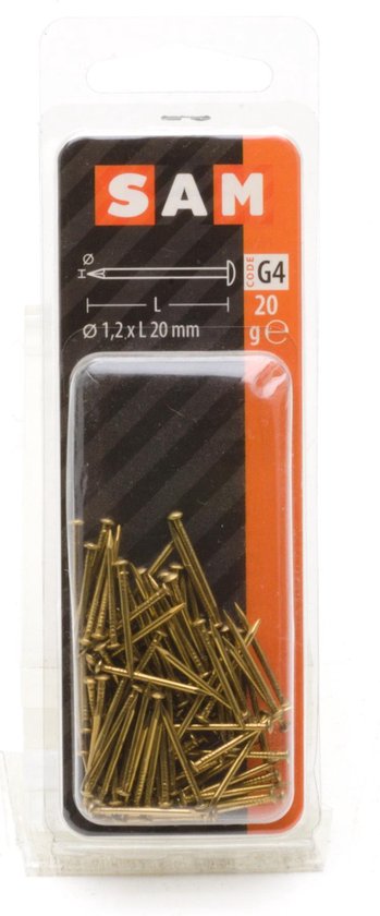 SAM Nagel bolle kop 1,2x20mm 20 stuks | bol