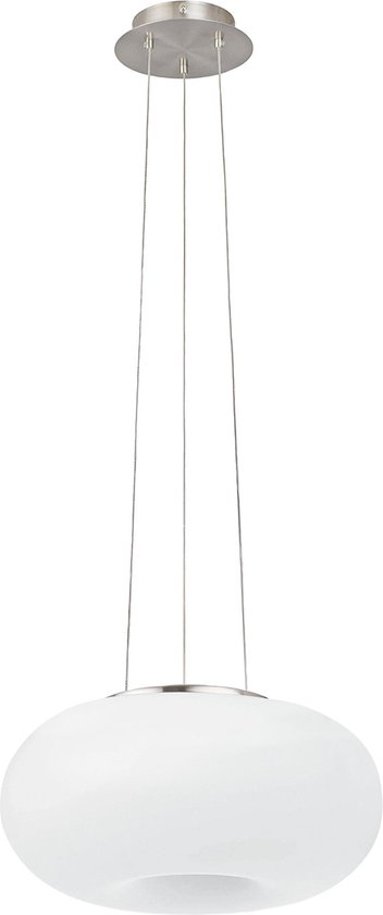 EGLO connect Optica-c Smart Hanglamp - Wit - 25 Watt - RGB - ø45cm | bol