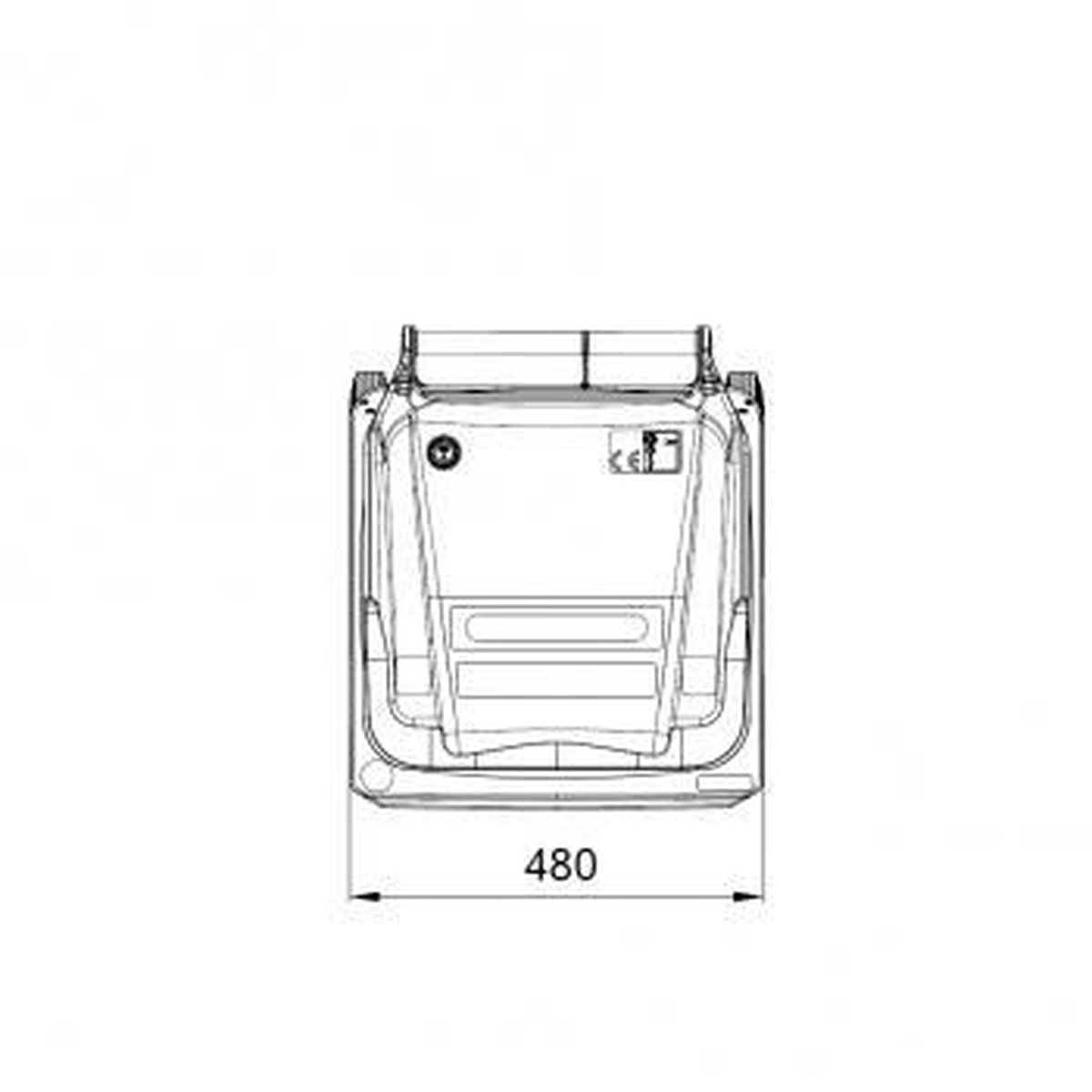 Mini rolcontainer 120 liter bruin | bol.com