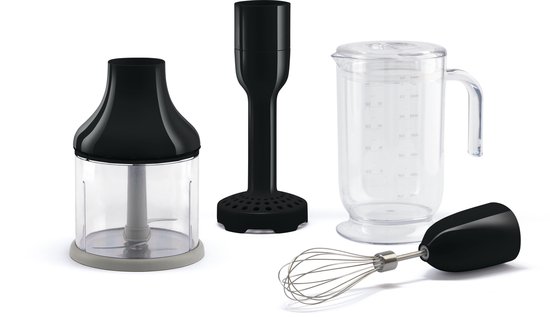SMEG HBAC01BL - Staafmixer Accesoires set - Zwart - Jaren '50 stijl | bol