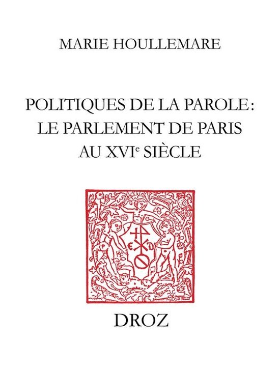 Travaux d'Humanisme et Renaissance - Politiques de la parole (ebook), Marie Houllemare... | bol
