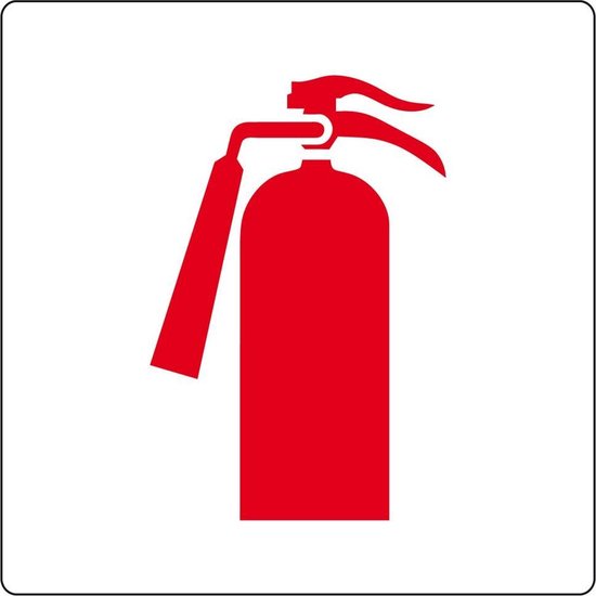 Ivana Pictogram Brandblusser Witte Achtergrond | bol