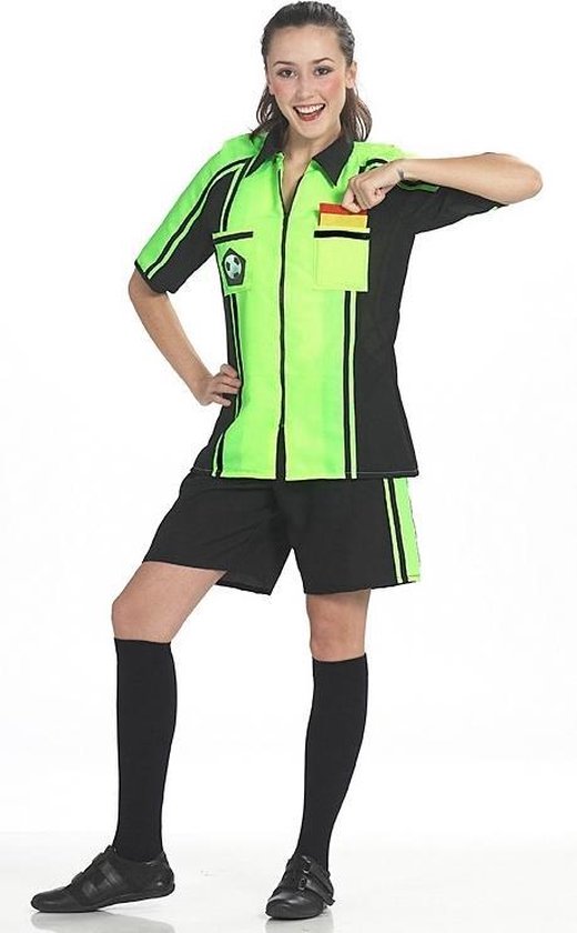 Rubie's Verkleedkostuum Scheidsrechter Dames Maat 42 Groen/zwart | bol.com