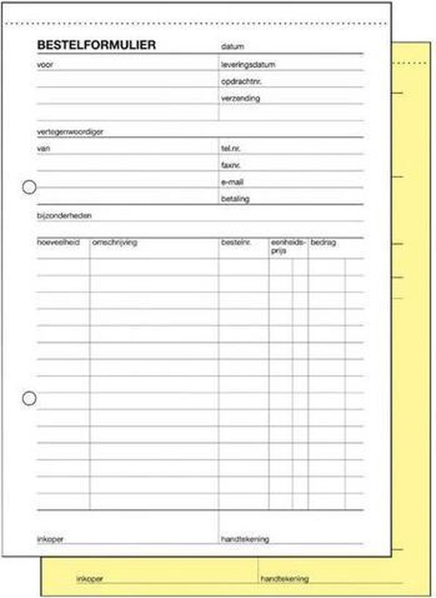 bol.com | Sigel Expres Bedrijfsformulieren Bestelformulier, A5, 2x50 ...