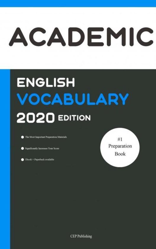Academic English Official Vocabulary 2020 Edition, Cep Publishing ...