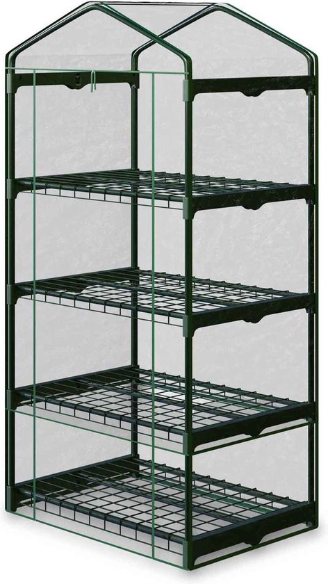 Kweekkast - binnen en buiten - 4 schappen - 70x50x160 cm | bol.com