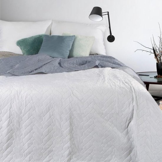 Beddensprei_sprei_kleur_Wit_170X210cm_100% POLYESTER_ | bol