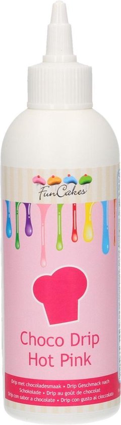 FunCakes Choco Drip Donkerroze 180g | bol.com