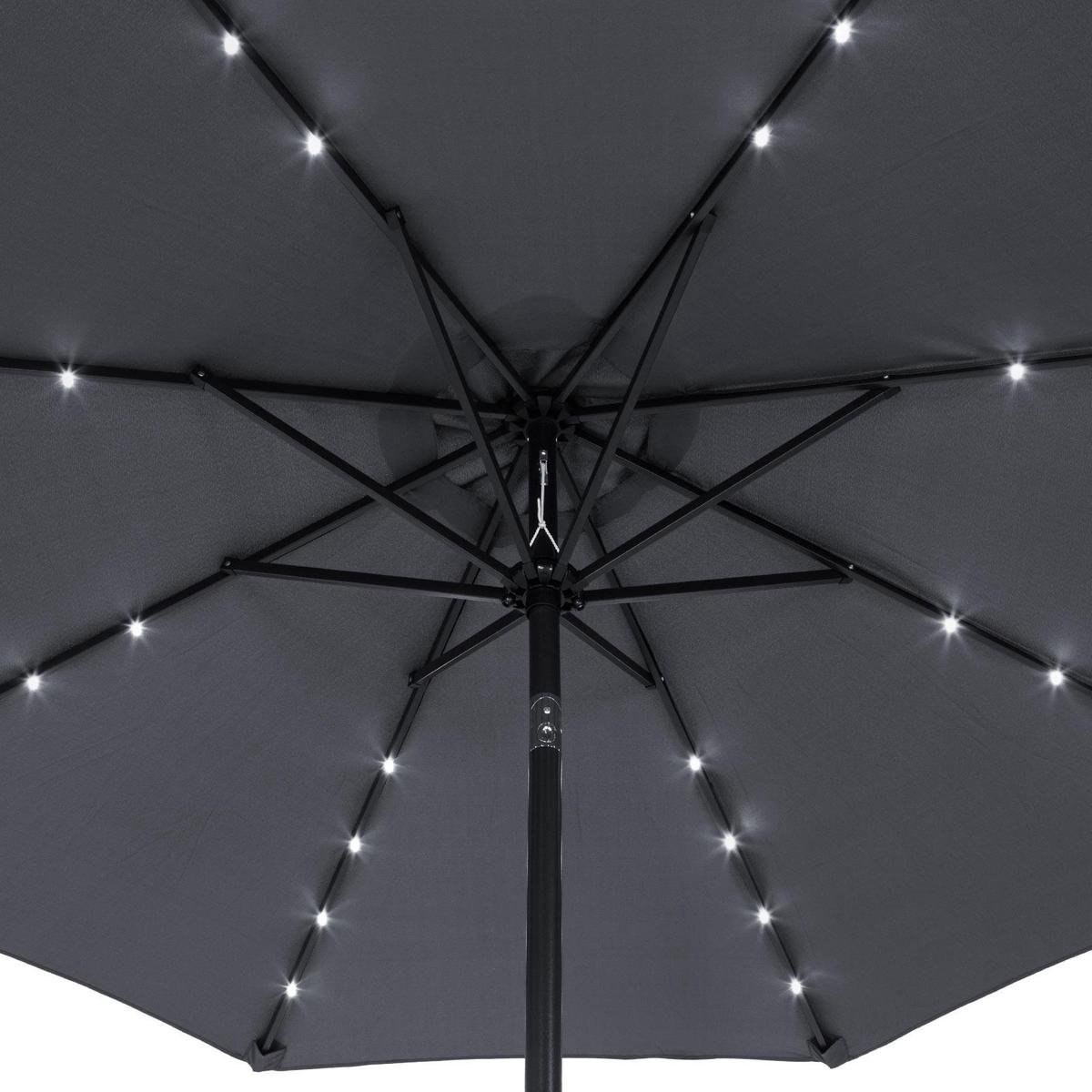 Kingsleeve Parasol - LED-Verlichting - Zonne-energie - Ø270cm ...
