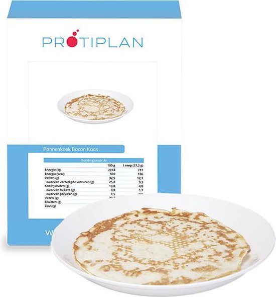 Protiplan | Pannenkoek Bacon Kaas | 7 x 31 gram | Snel afvallen zonder ...