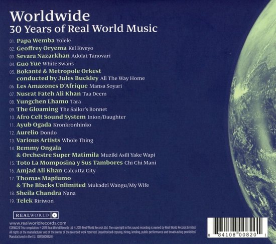 Various Artists - Worldwide (30 Years Of Real World Music) (CD ...