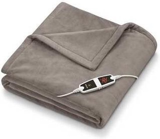 Beurer XXL HD 150 - Elektrisch deken - 150 W - Taupe Fleece | bol.com