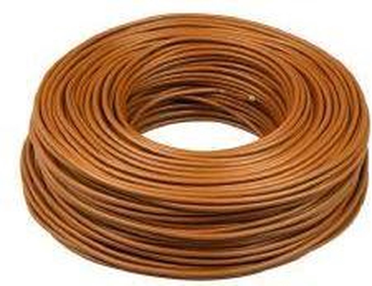 Nova VD Draad - 2.5 mm² - Bruin - Lengte 100 meter | bol.com