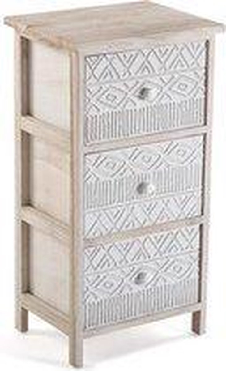 Ladenkast Paulownia hout Hout MDF (28 x 68 x 36 cm) | bol.com