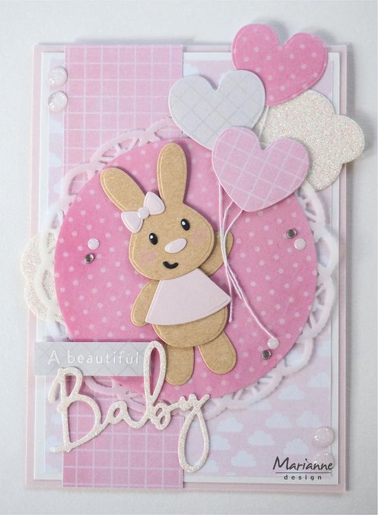 Marianne Design Collectables Snij en Embosstencil - Eline's Baby Konijn | bol