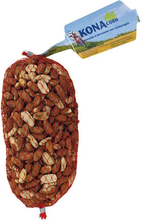 Konacorn Rode Pinda Netje | 200 gr Vogelvoer | bol