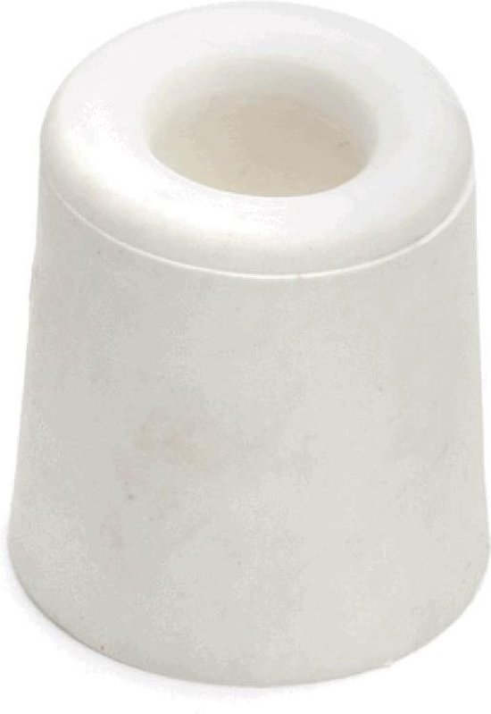 5x stuks deurstopper / deurstoppers rubber wit 7,3 x 4 cm - deurbuffers ...