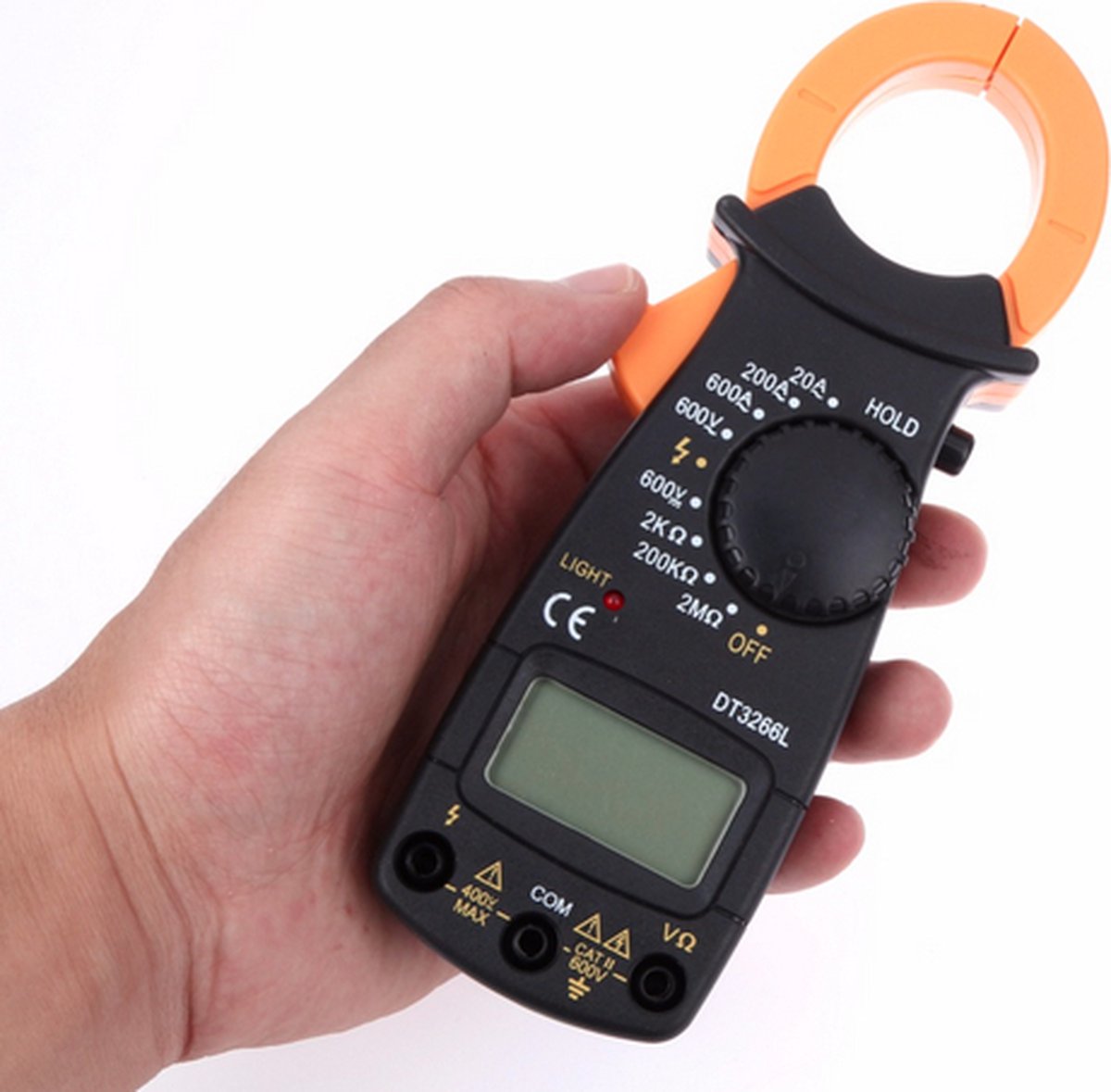 Digitale voltmeter Clamp / Multimeter stroomtang tester / Met LCD ...