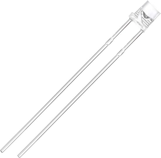 100 stuks Oranje Amber LED Diodes 3mm Helder Platte Top Licht Emitting ...