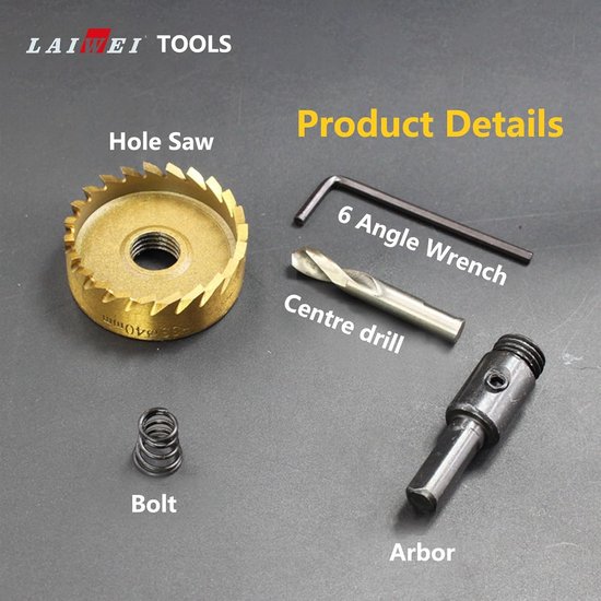 Metaal Gatenzaag Set M35 HSS 7-delig | bol