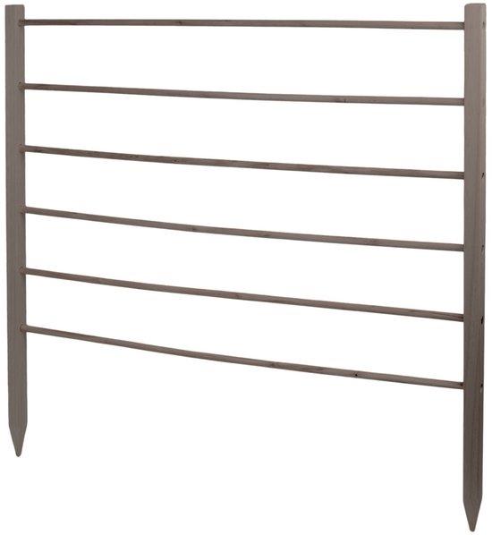 UNUS® Klimrek planten ladder voor klimplanten hout 100 cm grijs | bol