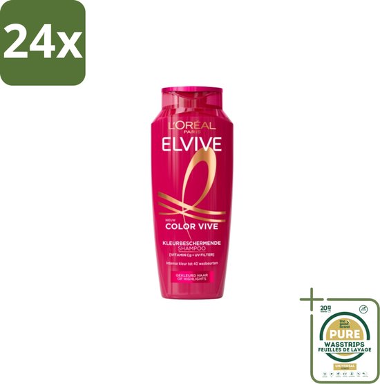 L'Oréal Elvive Color Vive Shampoo 250 ml - Voordeelverpakking - 24 ...