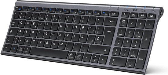 Draadloos Bluetooth Toetsenbord QWERTY Spaans - Ergonomisch en Volledig ...
