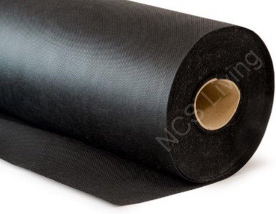 Zwarte Corovin Voering Stof Basisdoek 70g - Sterke Ondervloer Bedekking ...