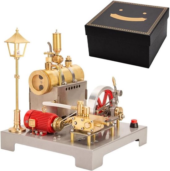 Model Stoommachine Bouwpakket met Generator en Straatlantaarn - Metalen ...