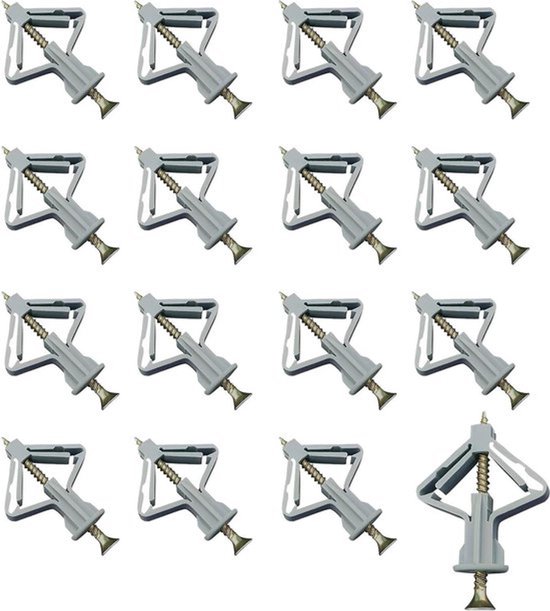 Gipsplaatpluggen set hollewandpluggen met schroefen - 200 stuks | bol