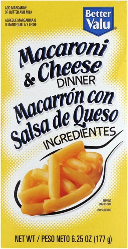 Better Value Mac & Cheese (6.25oz/117gr) | bol