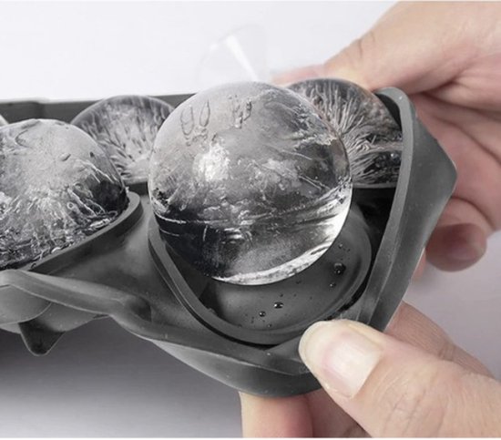 Luxe IJsblokjesvormen Rond en Vierkant - 2 x 6 stuks - Ronde IJsblok ...