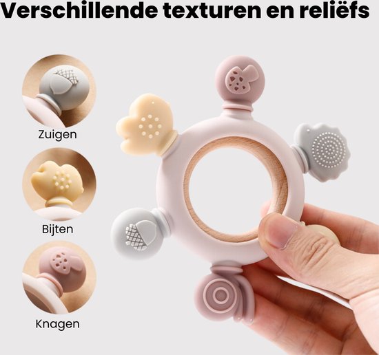 SoftSteps - Baby Bijtring - Verzachtend voor Tandjespijn - Siliconen ...