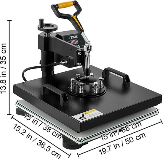 Sublimatie Printer - Transferpers 2 In 1 - Hittepers Bluetooth Met ...