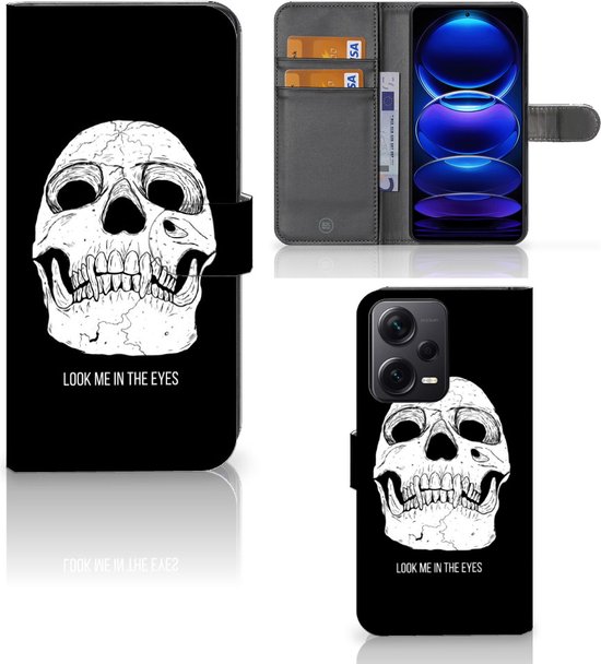 Bookcase Xiaomi Poco X5 Pro | Note 12 Pro 5G GSM Hoesje Skull Eyes ...